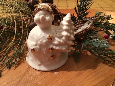 Lennox (Style) Snowman Bell Vintage Christmas Style | eBay