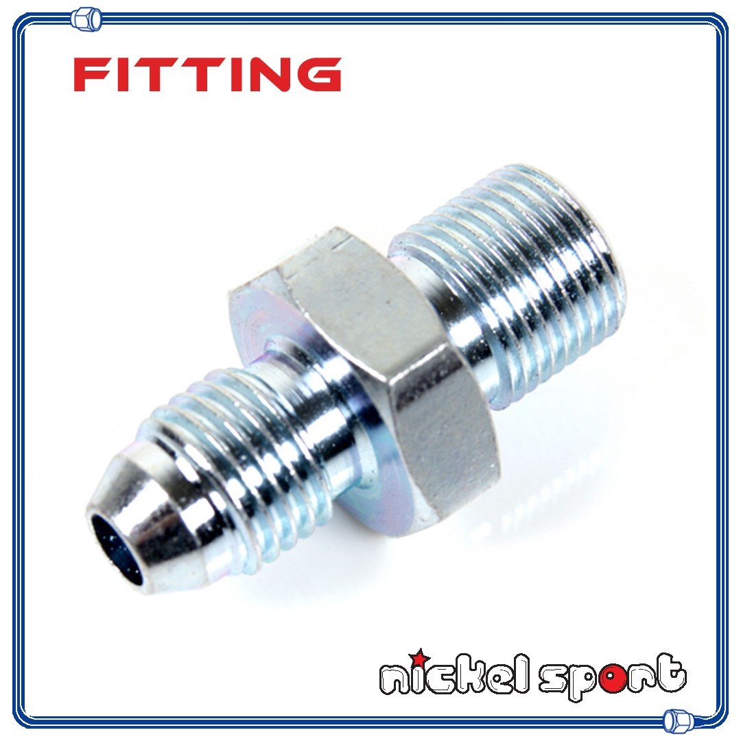 12mm x 1.0 to 4AN AN4 M12 Fitting Adapter Steel | eBay Australia