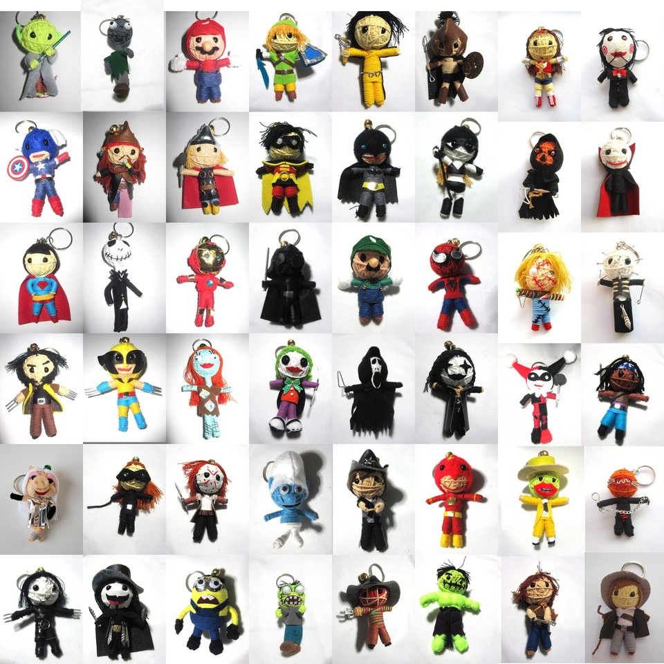 Voodoo String Doll Charter Keychain Keyring Ornament Accessory Gift Set ...