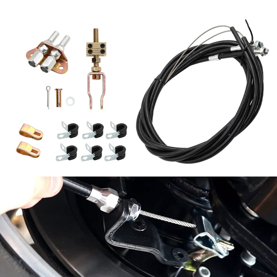 Universal Rear Disc/Drum Emergency Parking Brake Cable Kit 330-9371 E ...