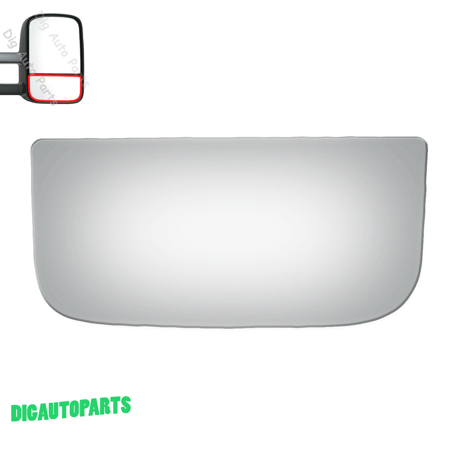 Lower Mirror Glass for 99-15 Silverado Sierra Passenger Right Side RH ...