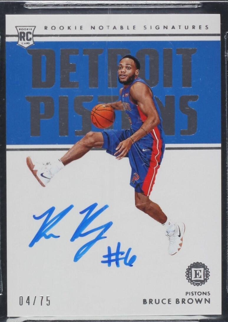 2018-19 Panini Encased - Rookie Notable Signatures Bruce Brown #189 /75 ...