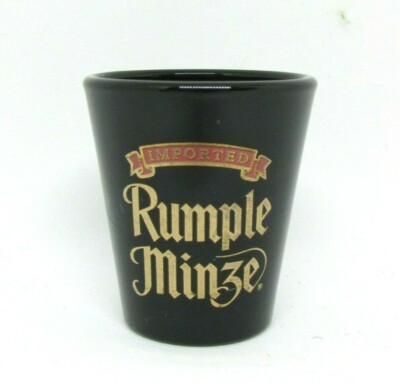 RUMPLE MINZE Black Glass Shot Glass | eBay