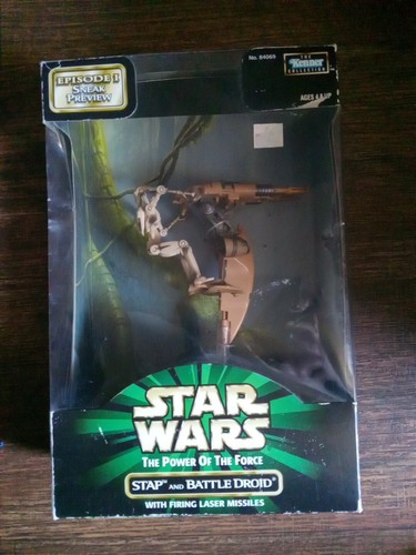 KENNER Star Wars Power of The Force STAP & Battle Droid 1998 - Action ...