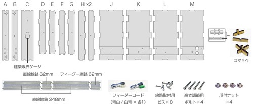 KATO N Gauge T-TRAK Module Board Kit Double 24-055 Model Railway ...
