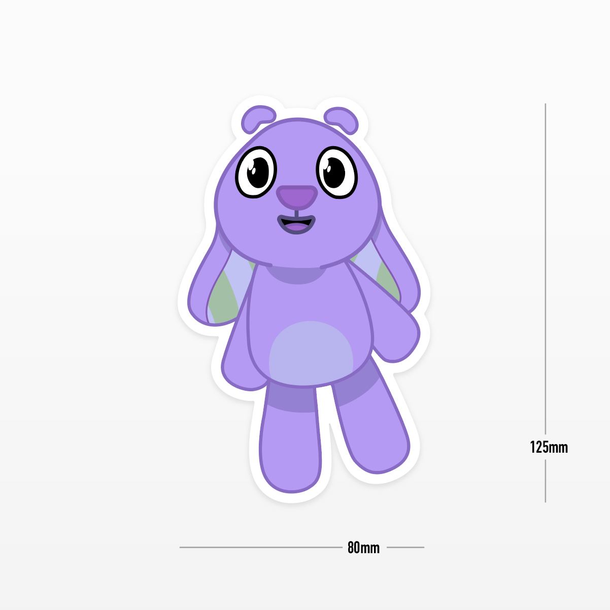 Bluey Floppy (Bingo's plush bunny) car sticker/decal | eBay