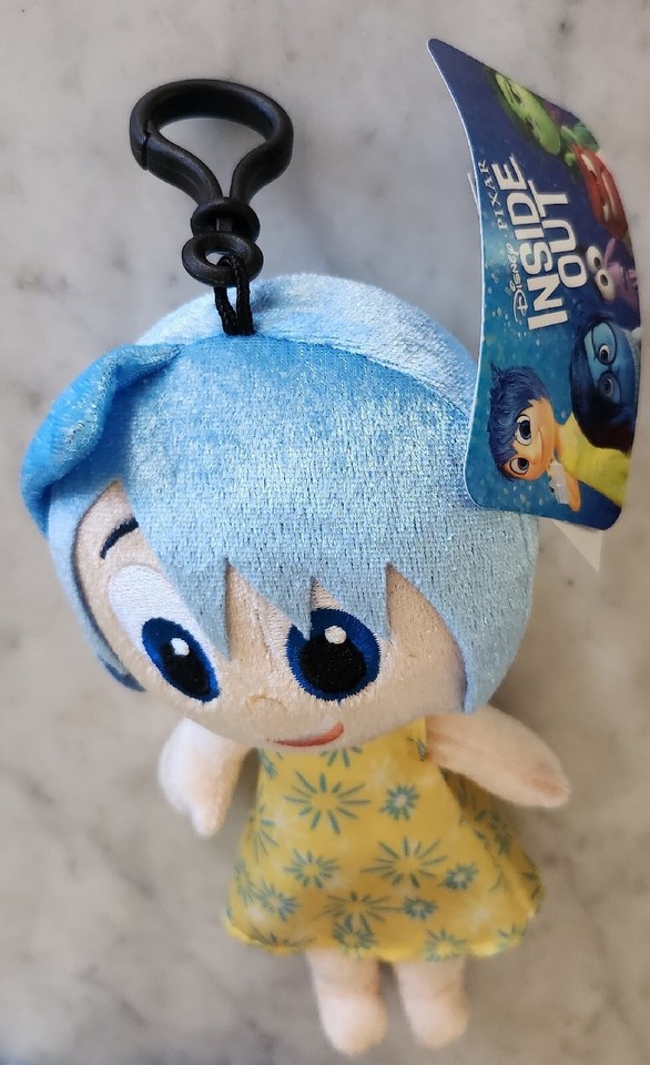 Disney Pixar Inside Out 5" Joy Backpack Hanger Plush Dolls -New | eBay