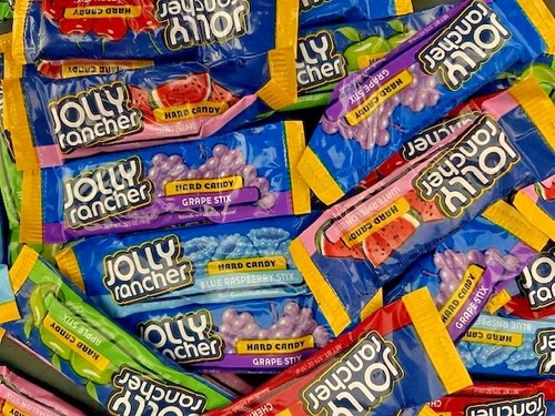 40pc Jolly Rancher STIX Assorted Juicy Fruit Flavored Stick Hard Candy ...