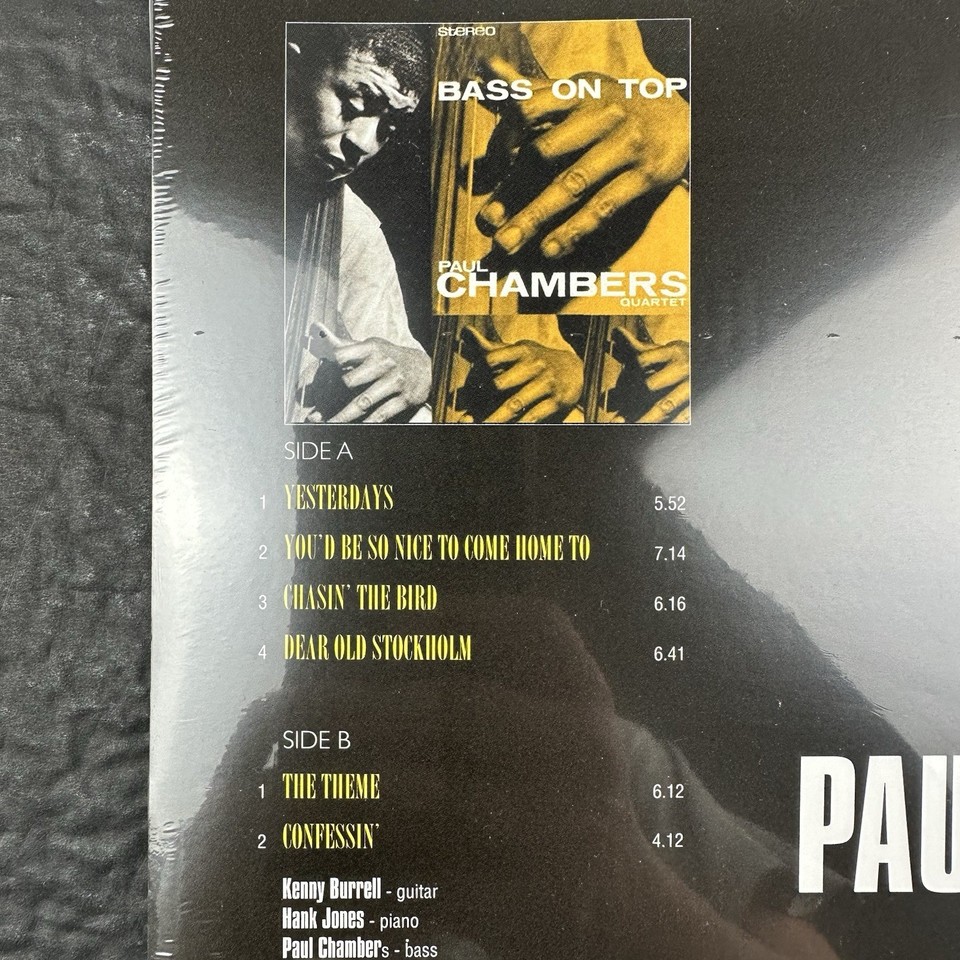 Paul Chambers Quartet Bass On Top Vinyl Record Original Album + Bonus ...