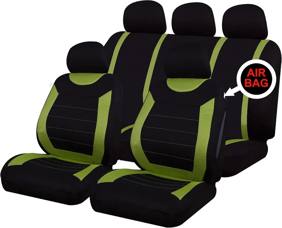 FOR VOLVO XC40 (2018+) 9PC GREEN SEAT COVER SET CAR VAN | eBay