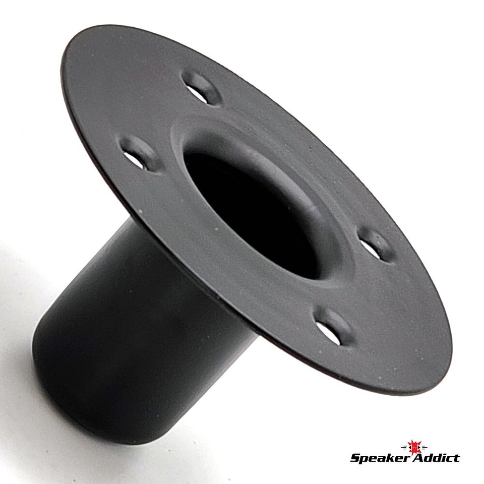 Pair Steel Speaker Pole Mounting Socket Cup Top Hat 1-1/2" Tripod Stand ...
