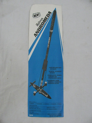 Vintage Estes 43.3" Astron USS Andromeda Flying Model Rocket Kit #1273 ...