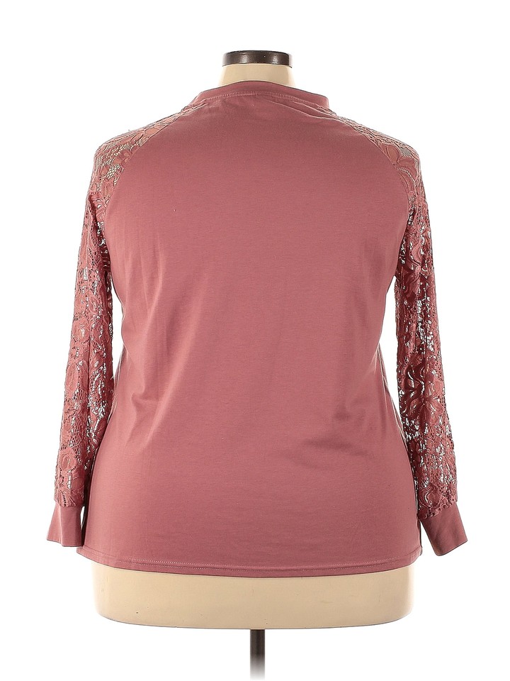 Emery Rose Women Red Long Sleeve Top 3X Plus | eBay