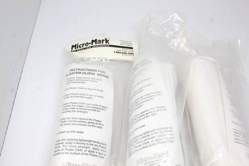 Micro-Mark Model Railroad Mold Accessory 80526 Plaster Cloth, Lot of ...