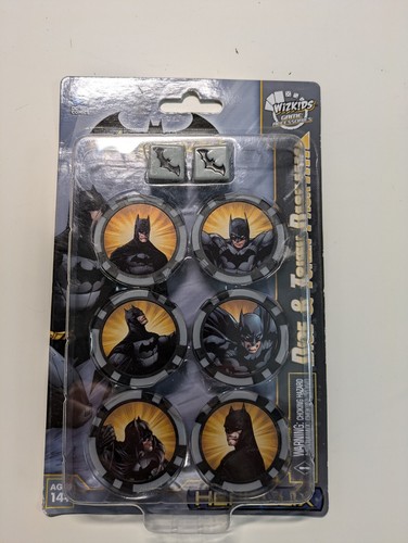 Heroclix DC Batman Dice & Token Pack 2016 Wizkids Action Tokens & Dice ...