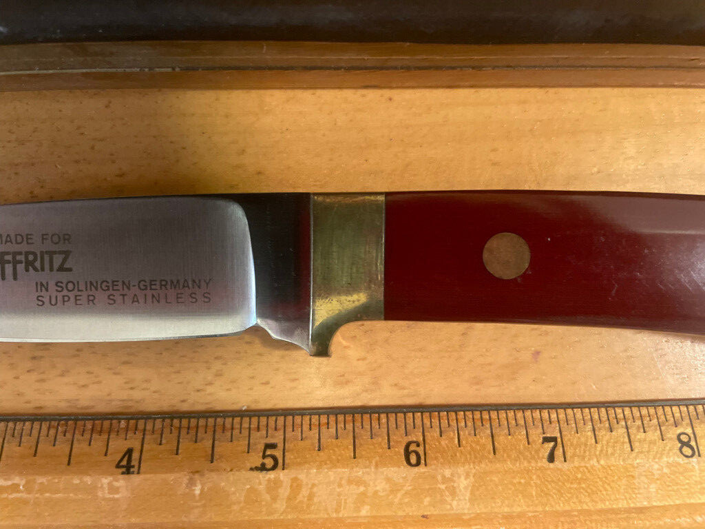Very Rare 80’s Vintage Hand Made Solingen Germany Fixed Blade Hunter w ...