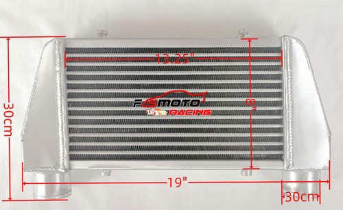 19" X8" X2.5" Universal Aluminum Turbo Intercooler 2.36" pipe Tube Fin ...
