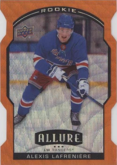 2020-21 Upper Deck Allure - Rookie Alexis Lafreniere #100 Orange Slice ...
