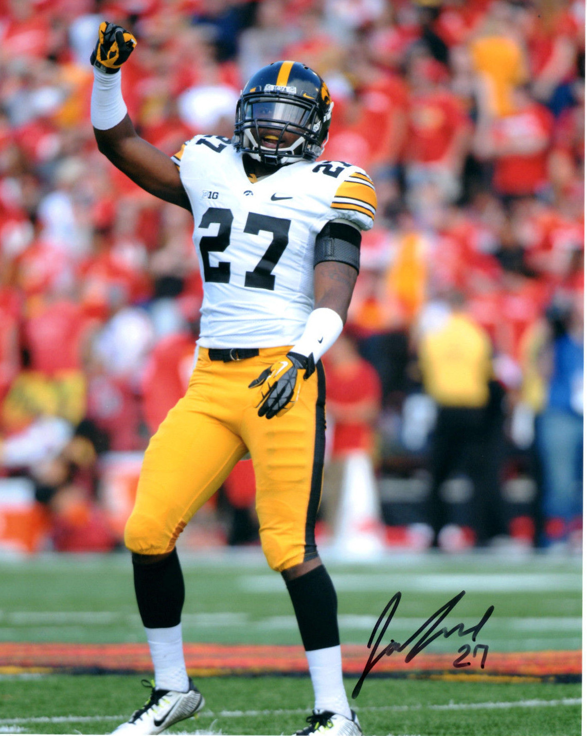 Jordan Lomax Iowa Hawkeyes hand signed autographed 8x10 football photo ...