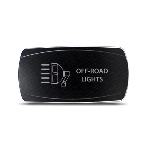 Rocker Switch Off-Road Lights Symbol - Horizontal - White LED | eBay