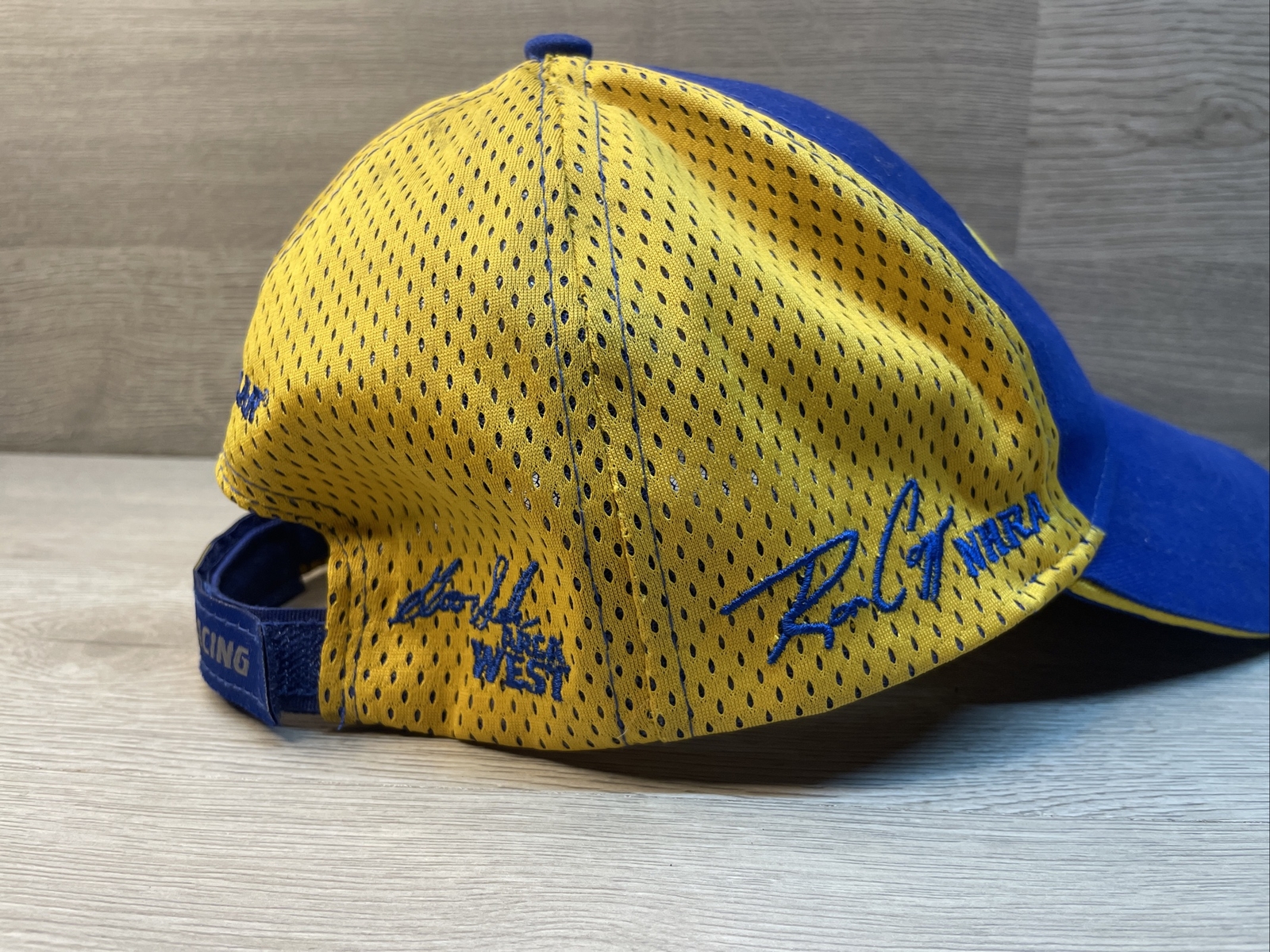 Napa Racing team baseball cap hat Nascar cup Indy Car yellow blue | eBay