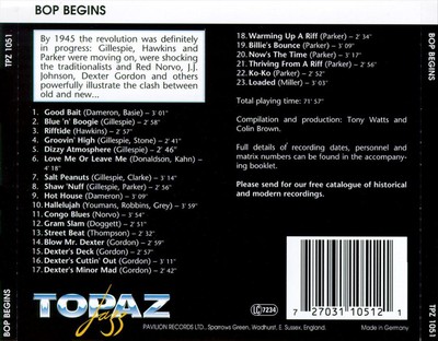 VARIOUS ARTISTS - BOP BEGINS NEW CD 727031105121| eBay