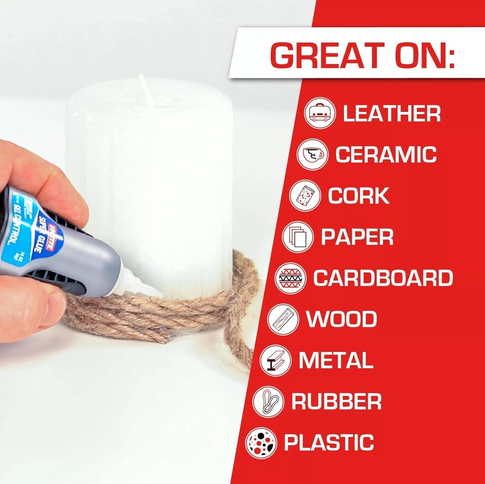 Loctite Super Glue Gel Control, Clear, 0.14 fl oz Bottle, 1 Pack ...