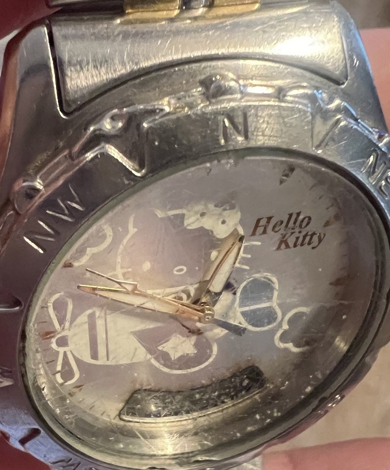 VTG Hello Kitty Vivitix Watch Stainless Steel Water Resistant Not ...