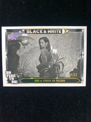 2025 UD 007 No Time To Die Black & White Ana De Armas As Paloma 29/77 ...