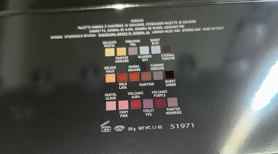Byredo Vesuvio Eyeshadow Palette 2026 Limited Edition NIB SOLD OUT | eBay