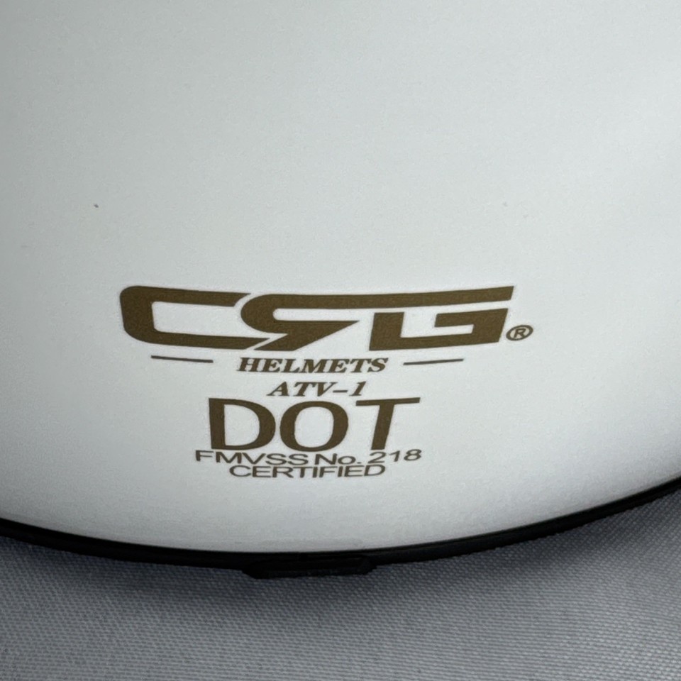 CSG ATV-1 Full Face Motorcycle Helmet White DOT Certified 5XL w/ Visor ...