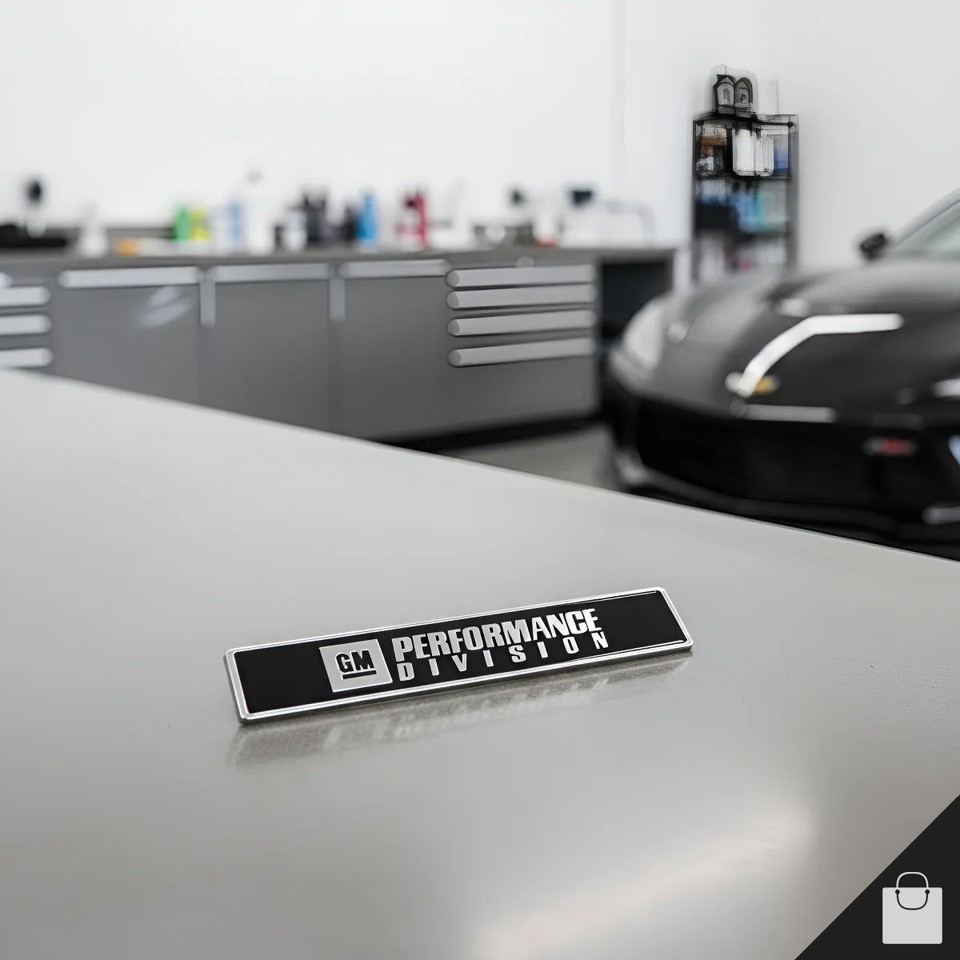 GM Performance Division Car Badge Polished Stainless Steel Sticker ...