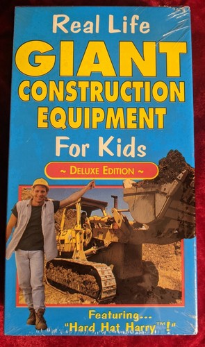 Real Life Giant Construction Equipment For Kids VHS 1993 Hard Hat Harry ...