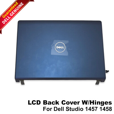 Dell Studio 1457 1458 14" Top LCD Back Cover With Hinges Blue 7M3DT ...