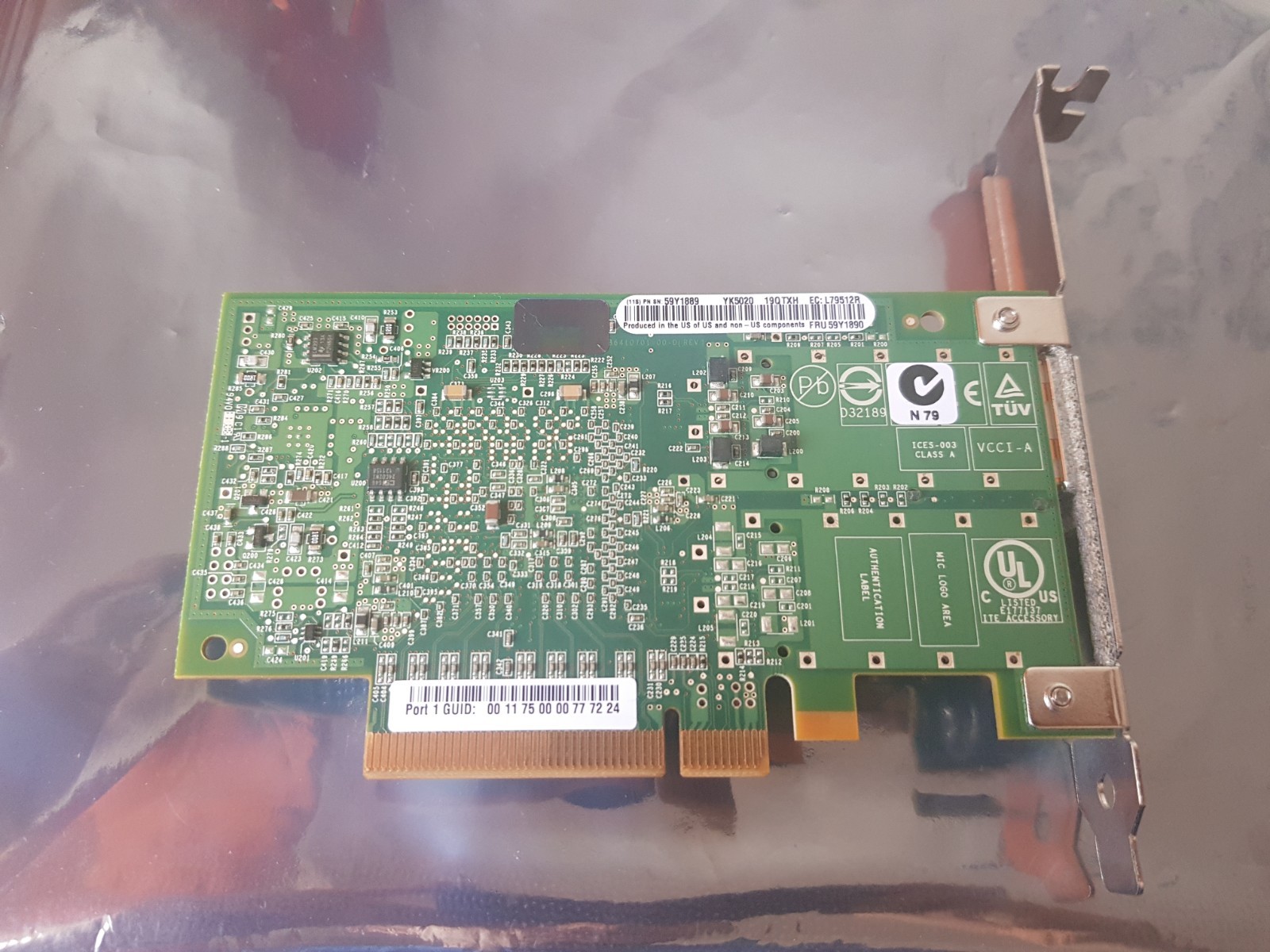 InfiniBand QDR 4x 40Gb PCIe 2.0 x8 QLogic QLE7340-IBMX IBM 59Y1889 ...