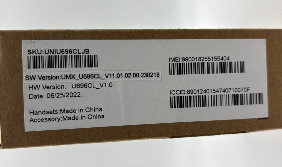 UMX U696CL Android Smartphone 16GB 8MP 5.45″ Display 5MP 3G GSM Basic ...