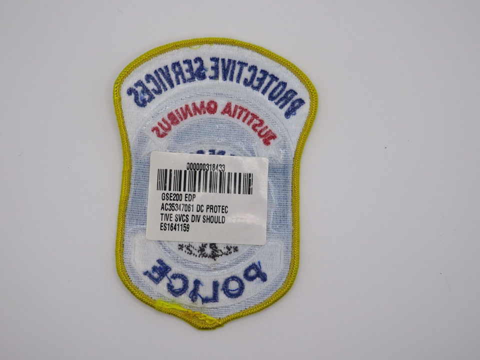 Washington DC, DOC Police Department Protective Services Police Patch ...