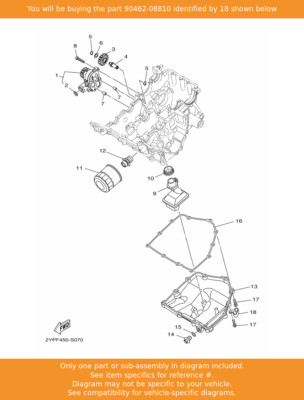 YAMAHA Clamp, 90462-08810 OEM YZF-R3 MT-03 YZF320 | eBay UK