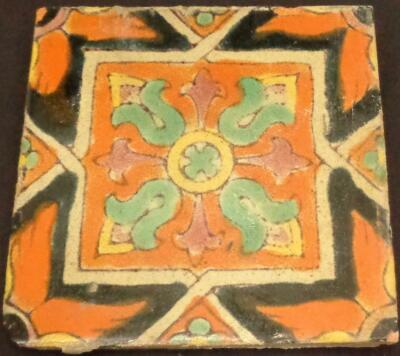 Antique Hand Painted Davies & McDonald Tile Company 5" Tile - GDC ...