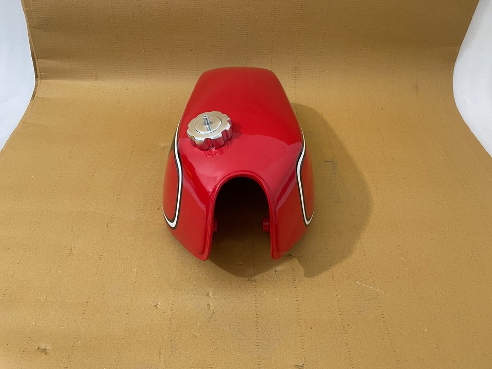 Yamaha DT175 DT 175 1977 -78 Steel Red Painted Fuel Petrol Gas Tank ...
