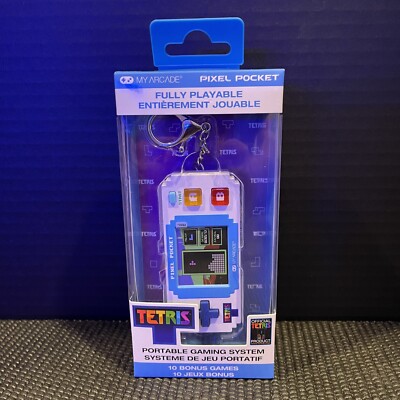 My Arcade® Tetris® Pixel Pocket Portable Gaming System With Keychain | eBay