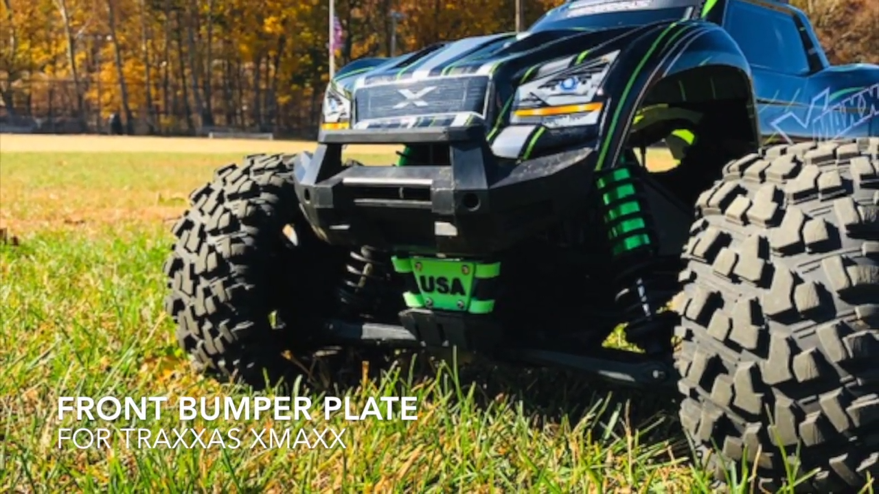 Custom USA Front Bumper Plate compatible with Traxxas X-MAXX XMAXX 8s ...