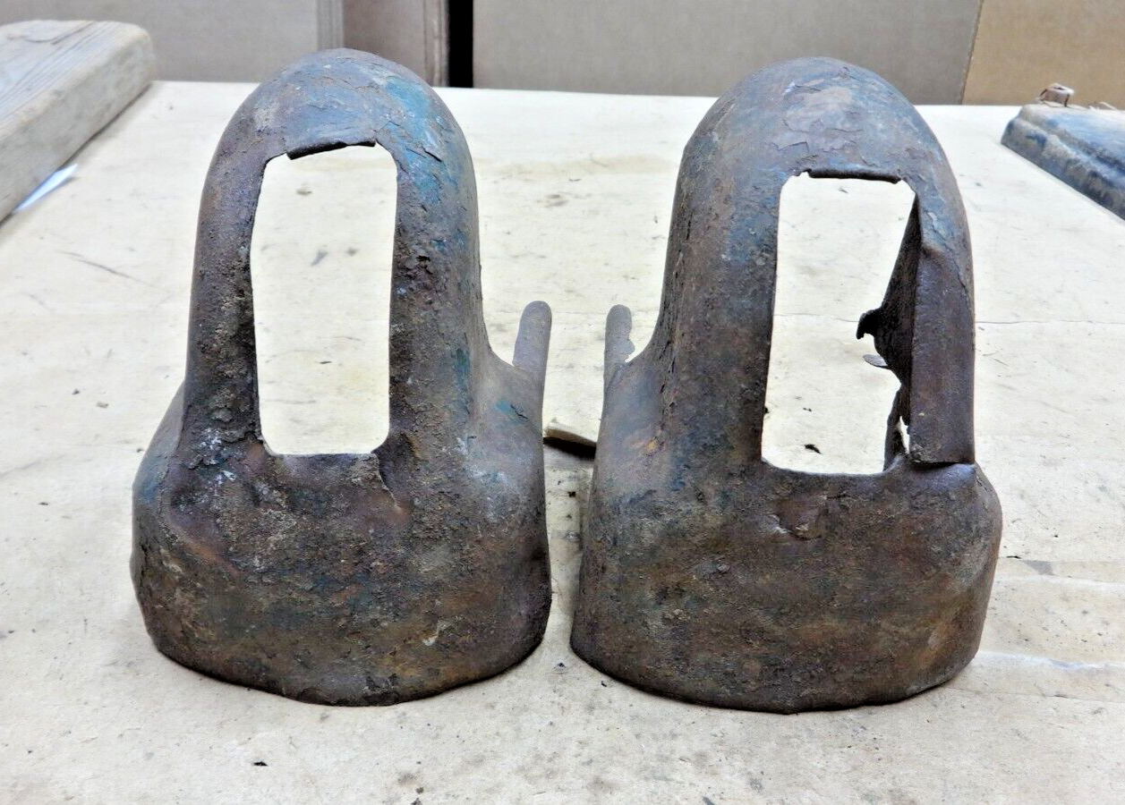 1937 1938 Chevy Master 85 FRONT SPRING Shackle COVERS Original pair ...