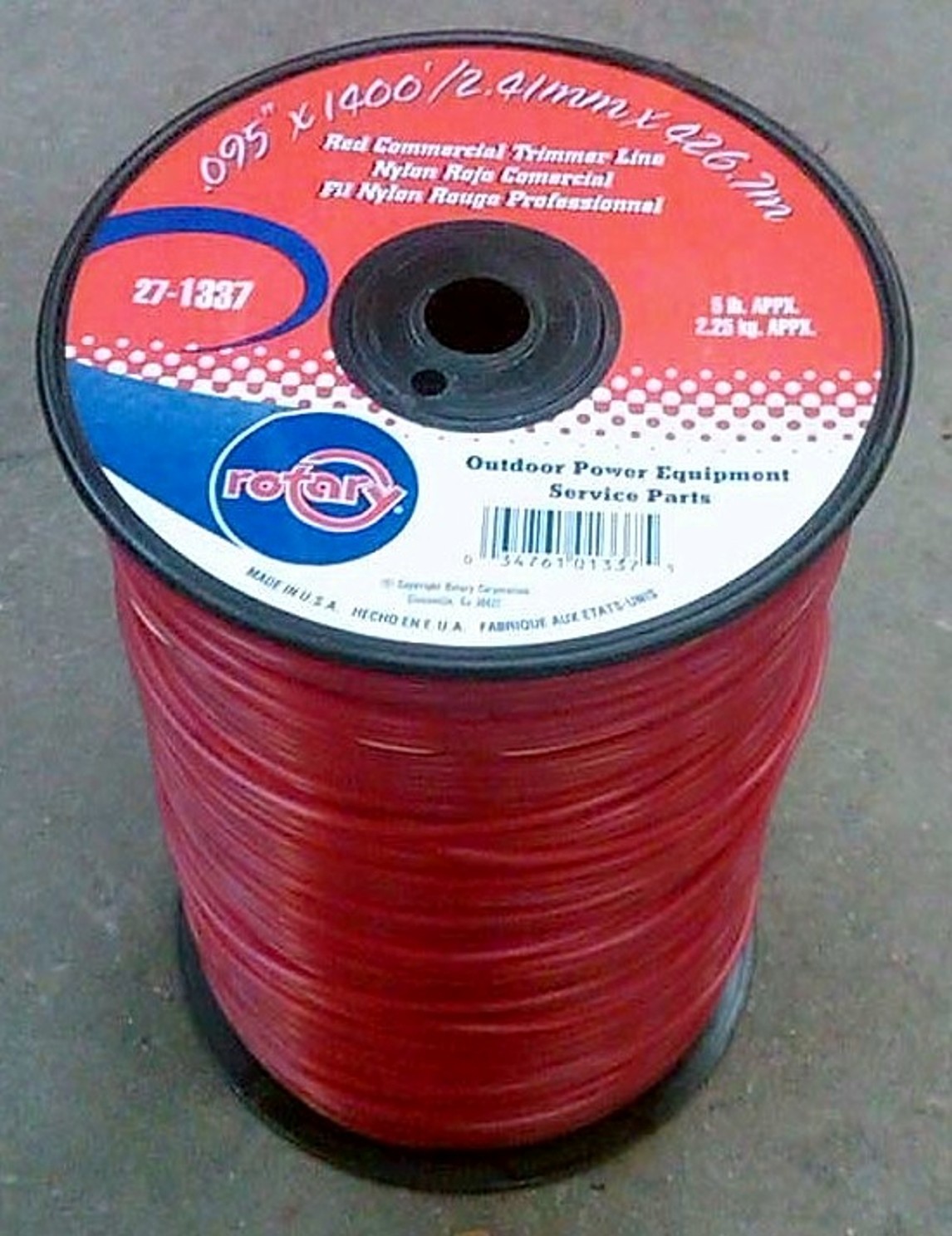 Trimmer Line 5 lb.095 x 1400' High Quality, String Line, Whip Line ...