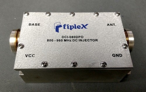 Fiplex In-Line Coax DC Power Voltage Injector 800 thru 960 MHz - DIN ...