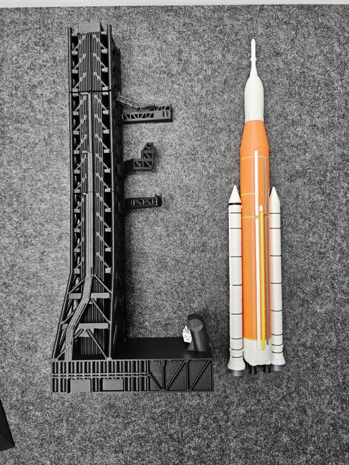 1:400 Scale NASA Artemis SLS Orion Launch Tower Set Rocket Model | eBay