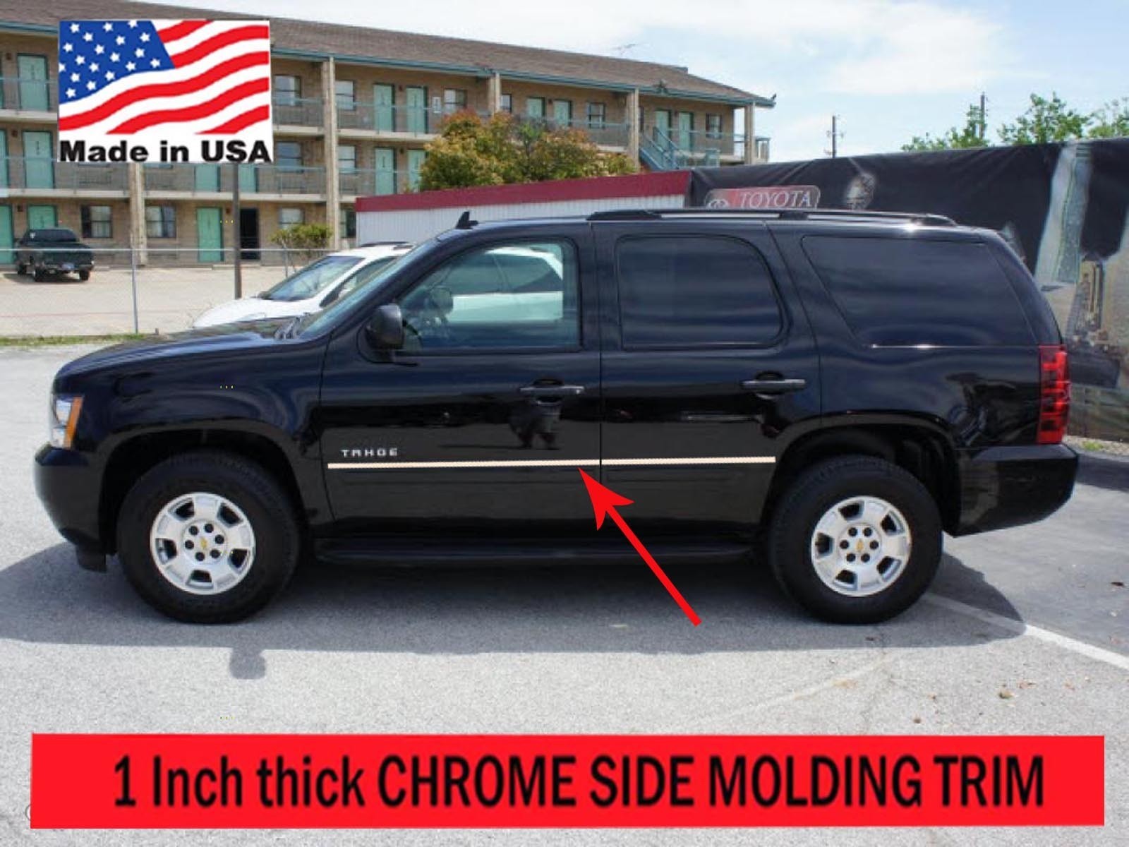 2007-2014 Chevrolet Tahoe Flexible Chrome Side Door Molding Rocker ...