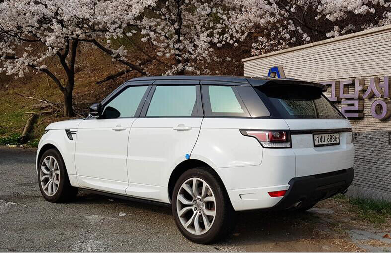 Black Window Visor Vent Sun Rain Guards 2014-20 For Land Rover Range ...