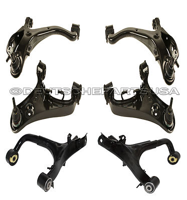 LAND ROVER LR3 FRONT + REAR CONTROL ARM ARMS BALL JOINT JOINTS KIT 6 L ...