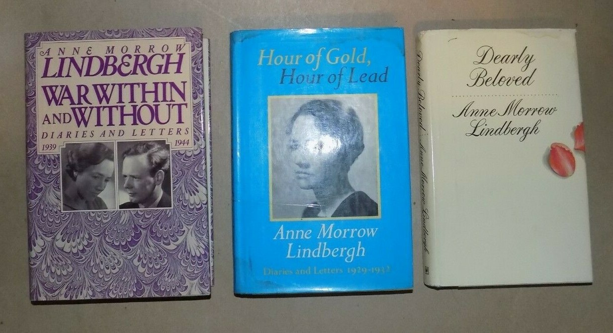 Lot of 3 ANNE MORROW LINDBERGH Hardcover Books - Dearly Beloved, Hour ...